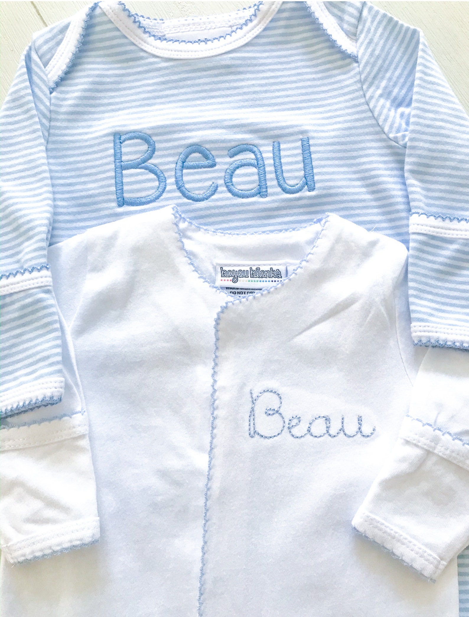 Baby Boy Monogram Gown Baby Boy Coming Home Outfit Baby Boy - Etsy