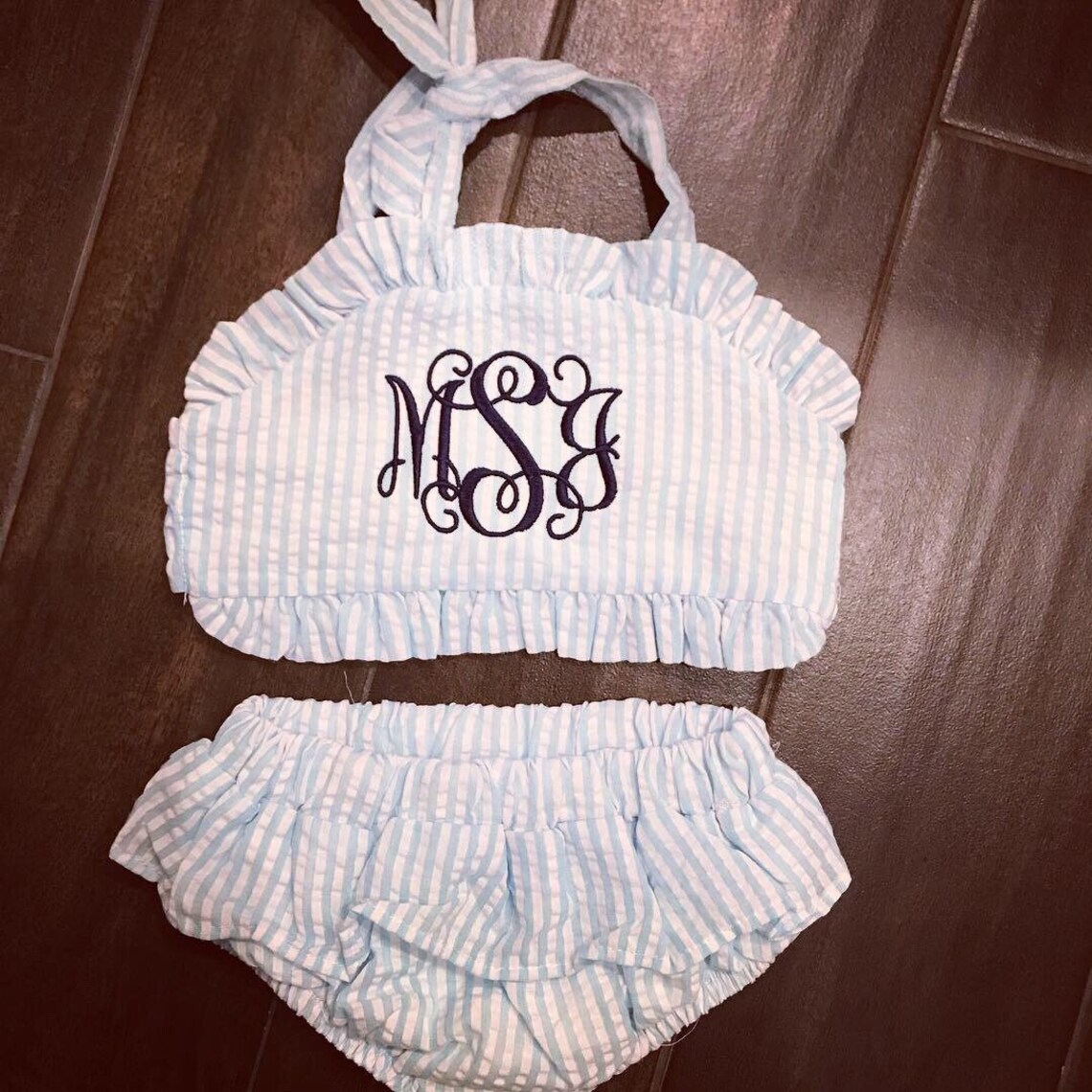Girl Monogram Bikini Monogram Swim suit Monogram Baby Baby | Etsy