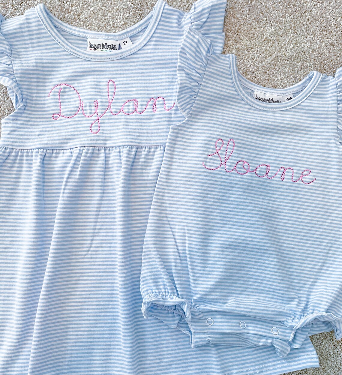 Monogram Dress Baby Girl Gift Girl Dress Girl Monogram - Etsy