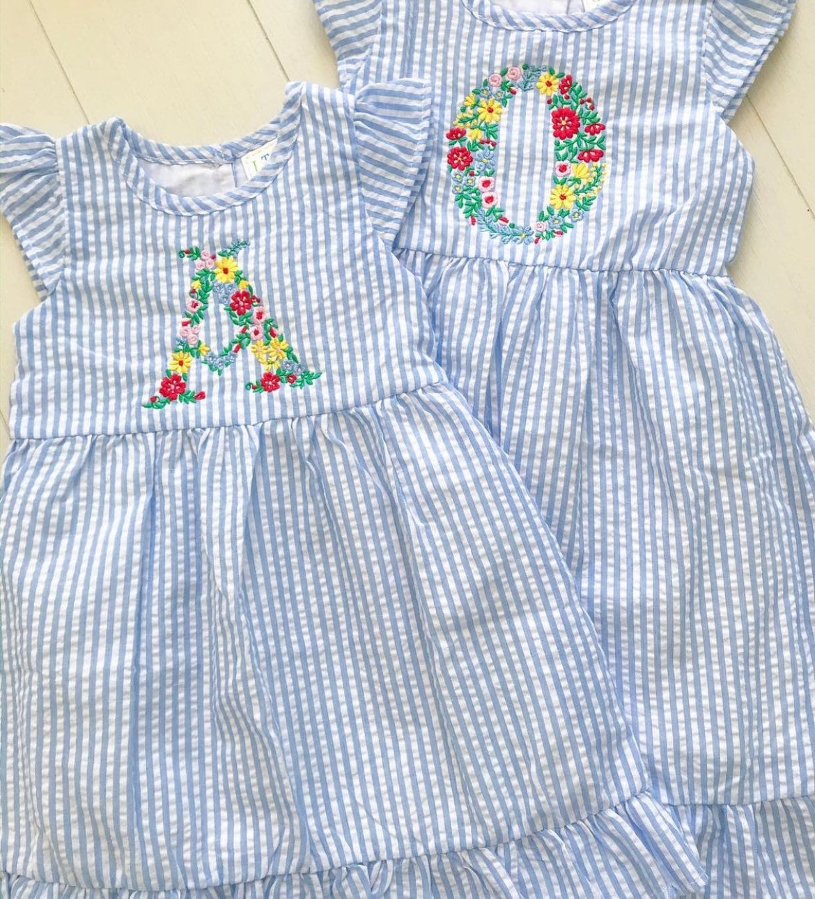 Floral Letter Monogram Dress Floral Monogram Monogram Outfit - Etsy