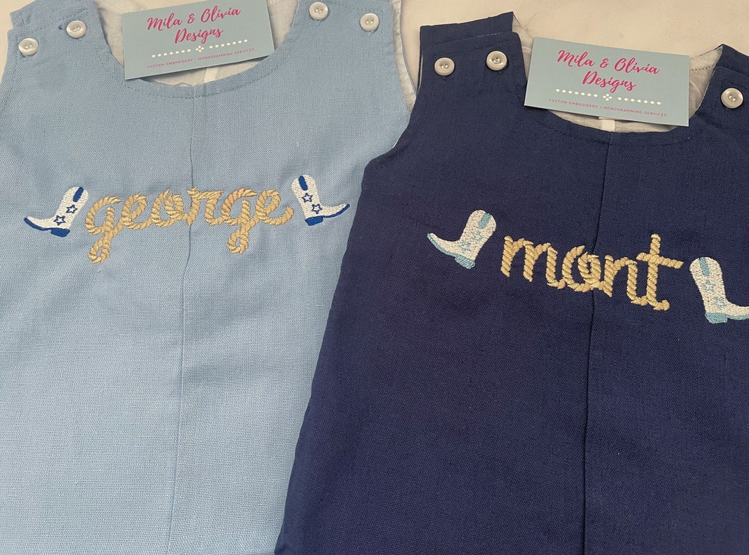 Rodeo Jon Jon, Baby Boy Rodeo Outfit, Cowboy Boot Monogram - Etsy