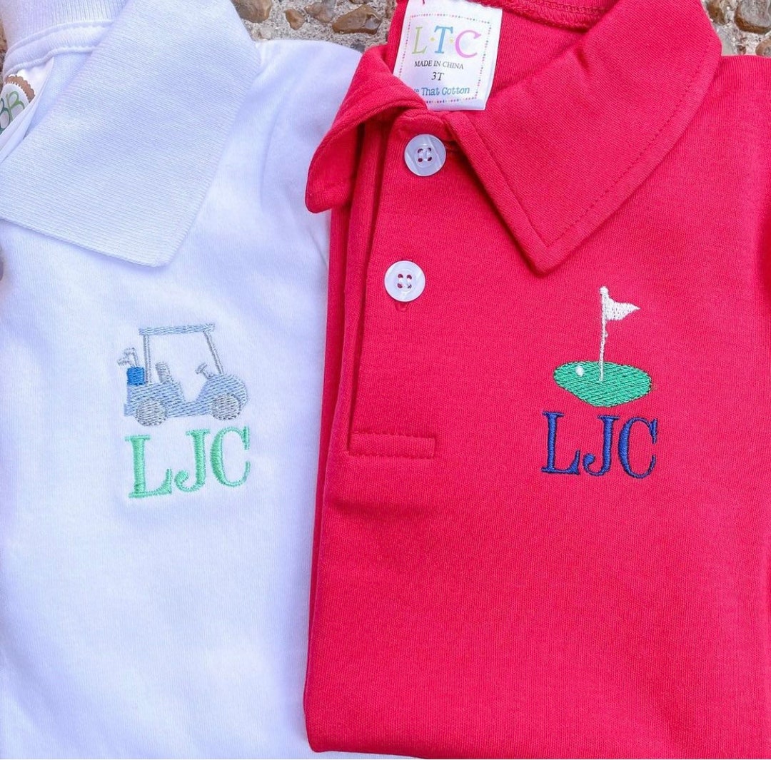 Golf Monogram Polo, Monogrammed Toddler Polo, Polo, Monogram Toddler ...