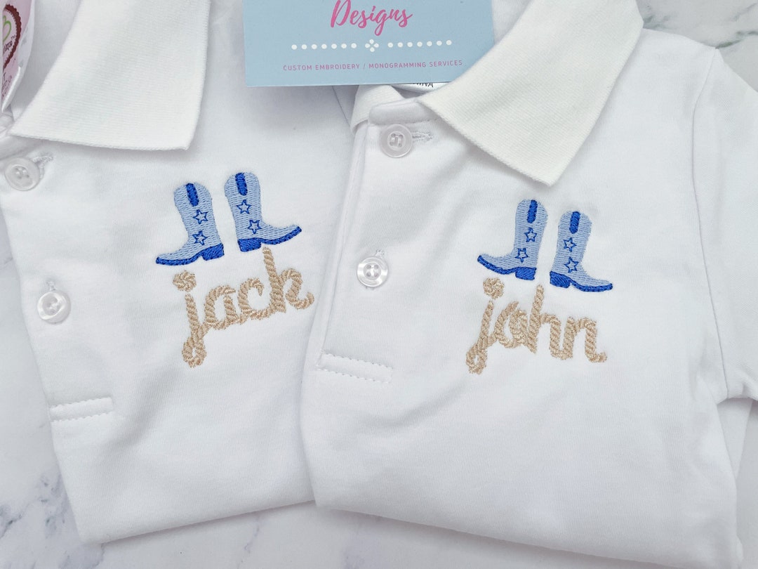 Rodeo Monogram Polo, Monogrammed Toddler Polo, Polo, Monogram Toddler ...