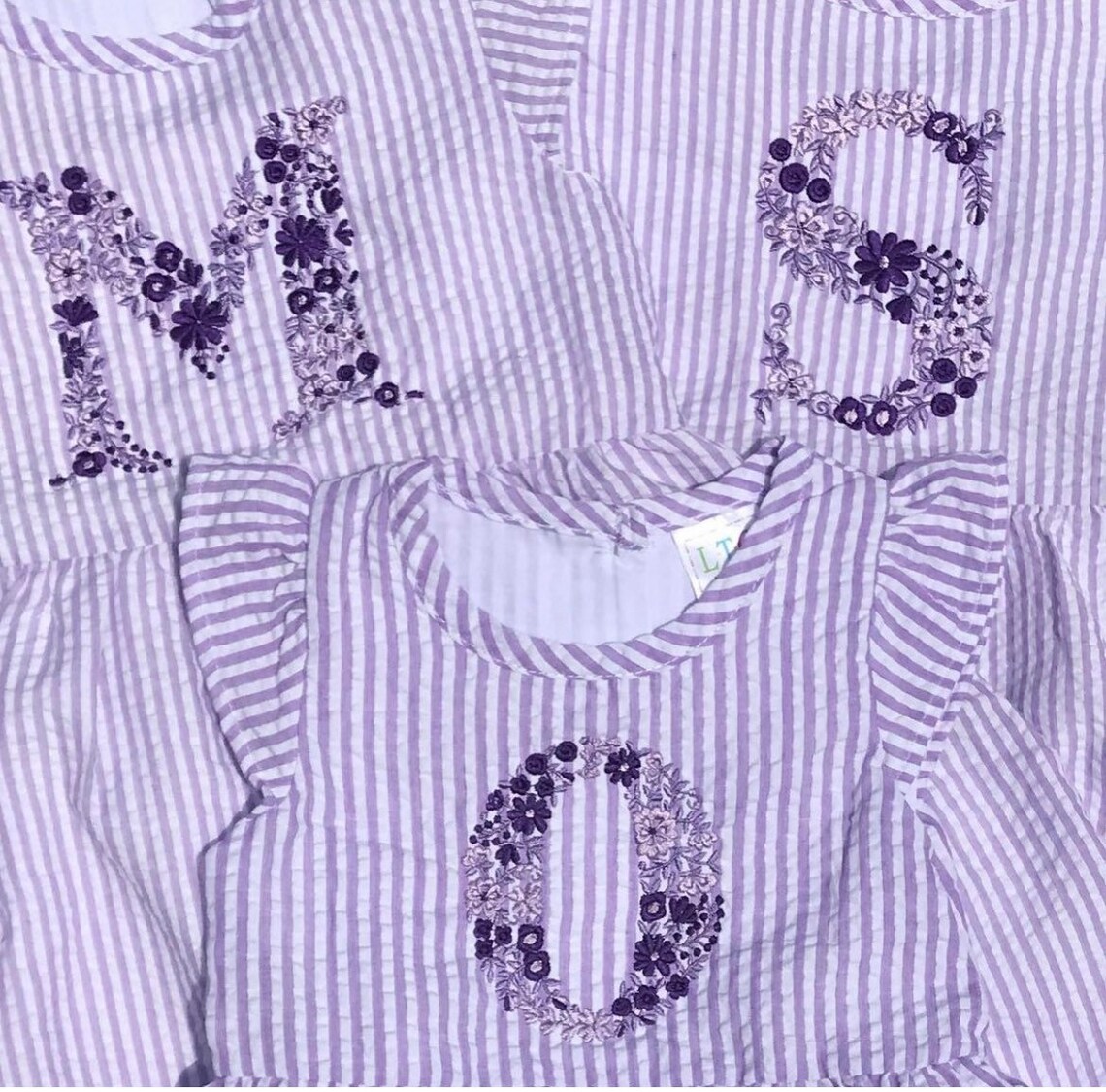 Floral Letter Monogram Dress Floral Monogram Monogram Outfit - Etsy