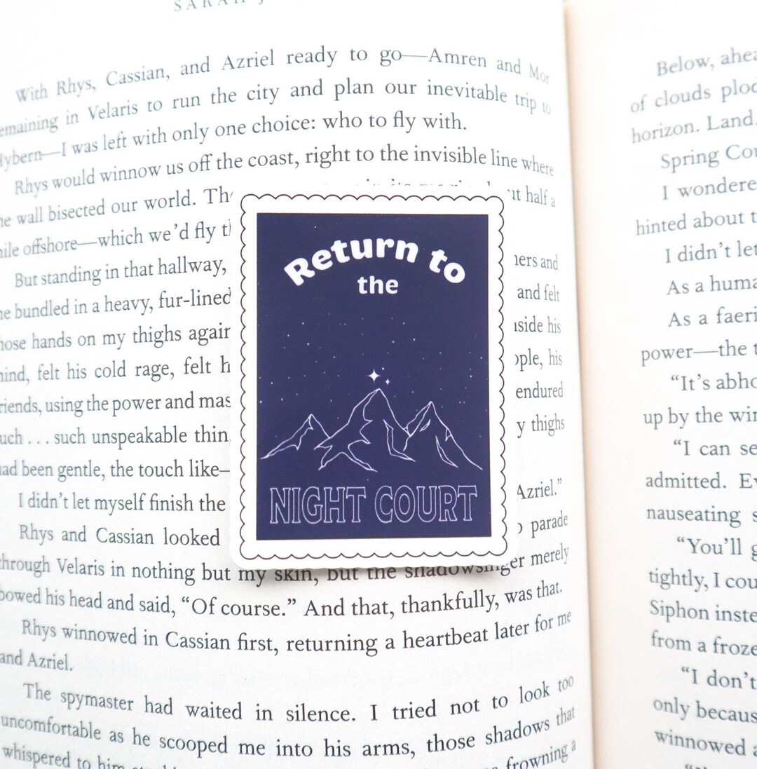 Return to the Night Court | Matte Sticker | Bookish Stickers, Bookish ...