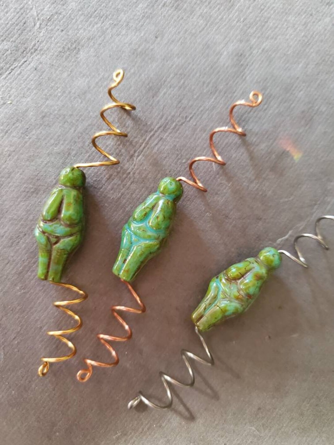 Mother Earth Goddess Hair Coil/ Loc Coil/ Cottage Core Hair Coil /hair ...