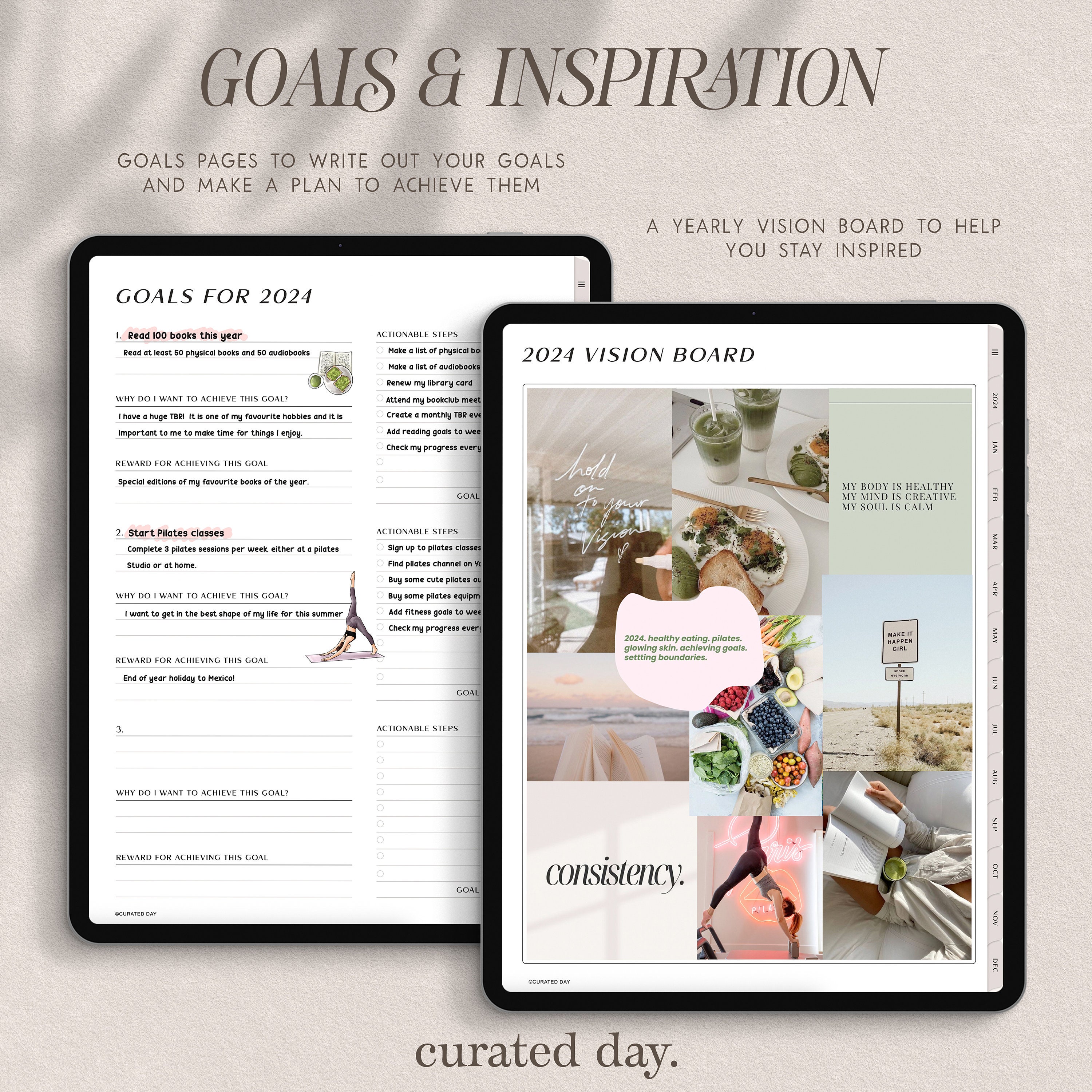 2024 Digital Planner for Goodnotes 2024 Planner Goals Planner ...