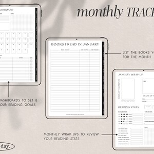 Digital Reading Journal for Goodnotes | Deluxe Digital Reading Planner ...