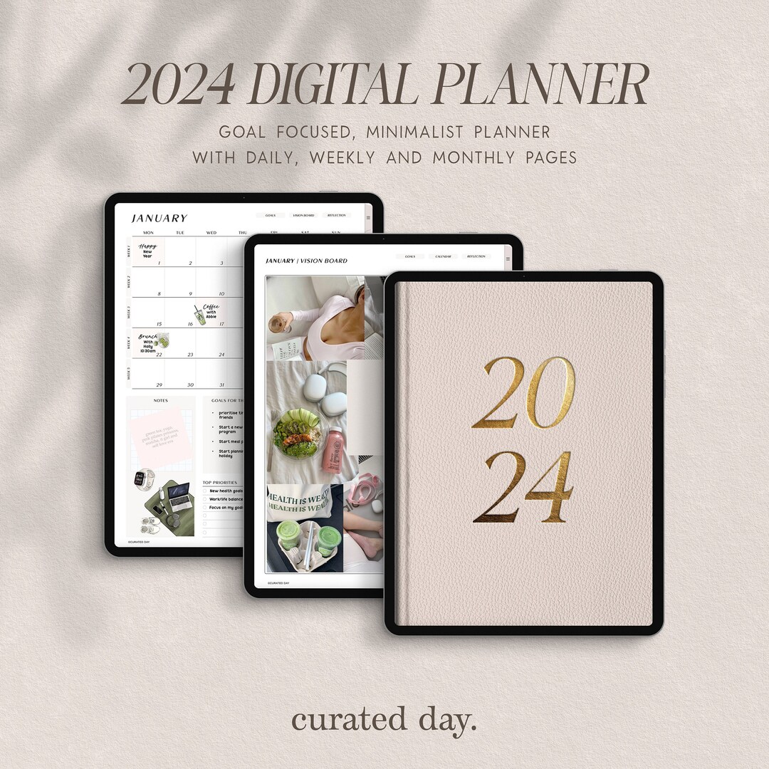 2024 Digital Planner for Goodnotes 2024 Planner Goals Planner ...