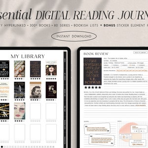 Digital Reading Journal for Goodnotes | Essential Digital Reading ...