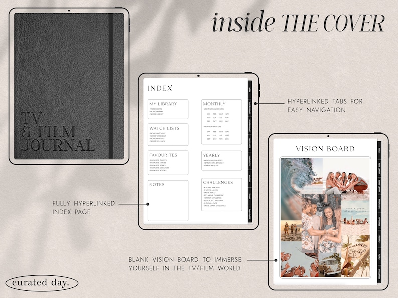 Digital Movie and TV Series Journal for Goodnotes | TV and Film Planner ...