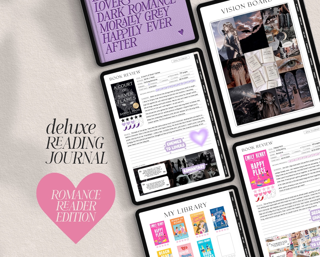 Digital Reading Journal for Romance Readers | Smut Reader | Spicy Books ...