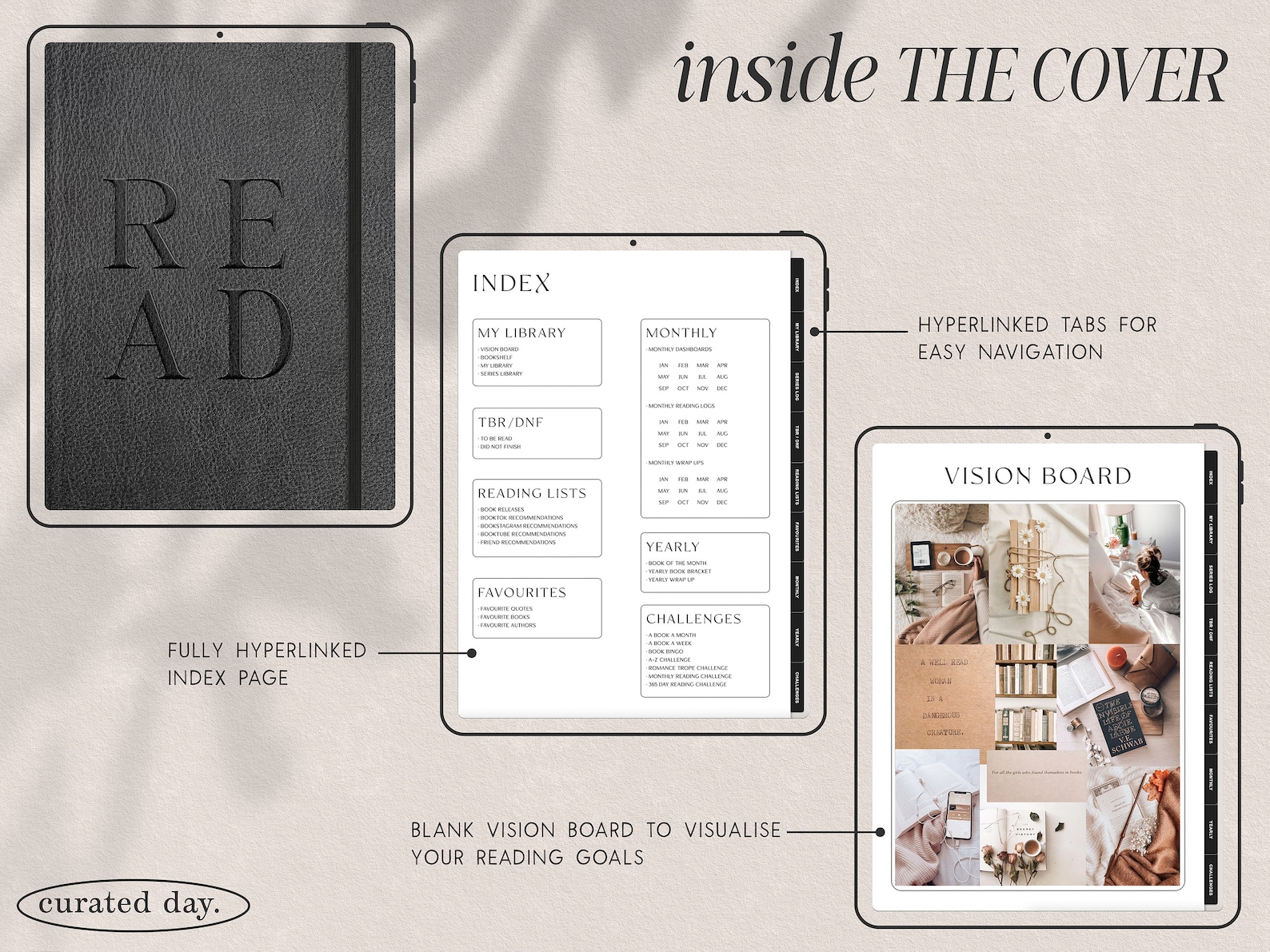 Digital Reading Journal for Goodnotes Deluxe Digital Reading Planner ...