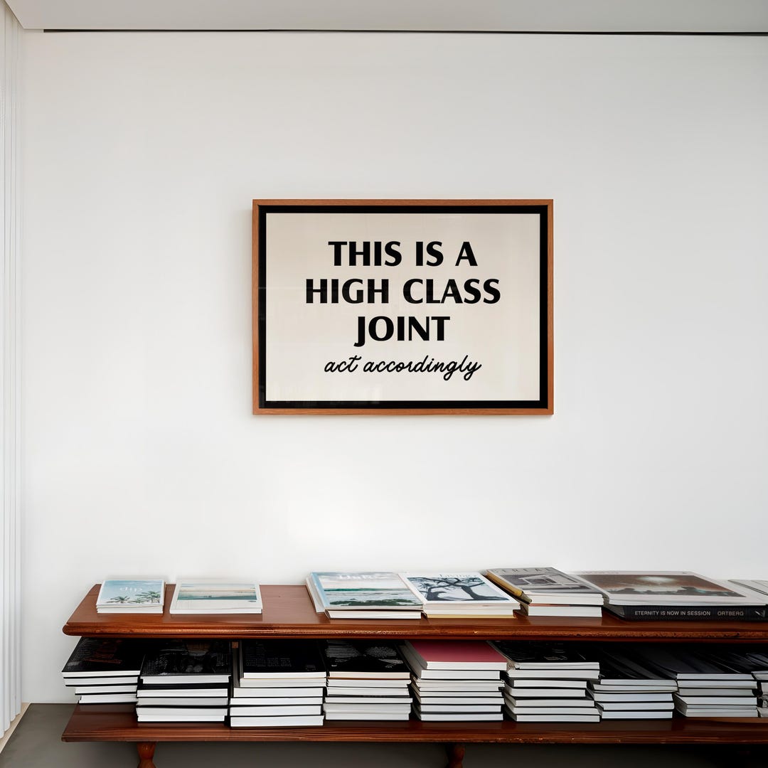 This is a High Class Joint Print, Retro Vintage Printable Decor ...