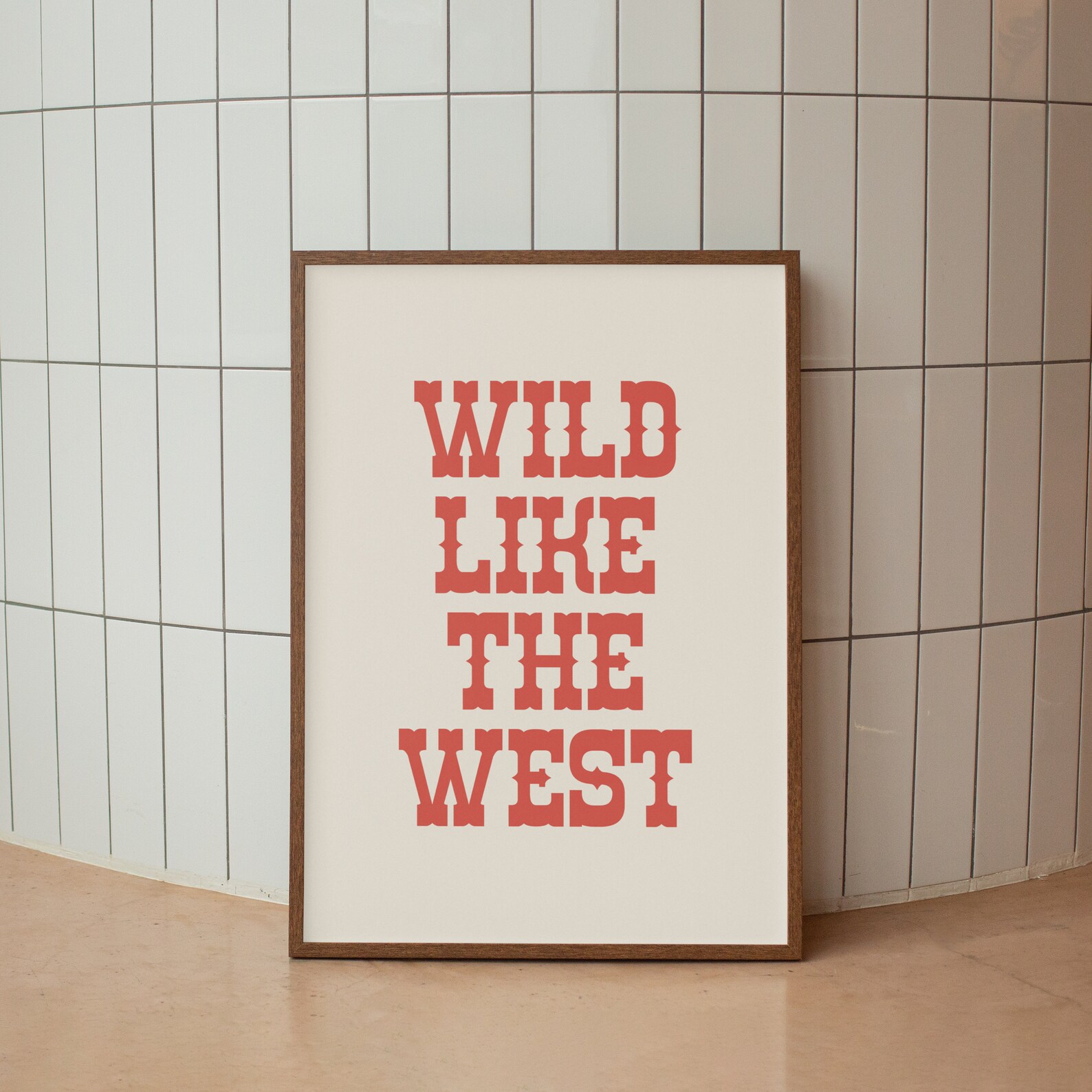 Wild Like the West Print: Modern Western Wall Art (digital Download) - Etsy