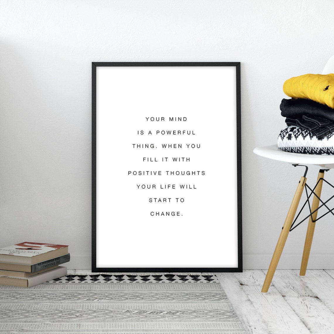 Your Mind is a Powerful Thing Motivational Poster - Etsy