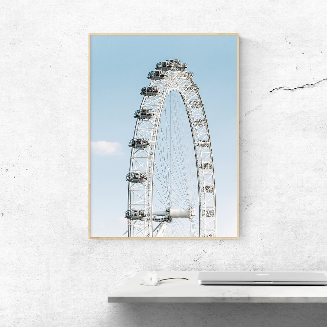 London Eye Print London Photography England Poster - Etsy