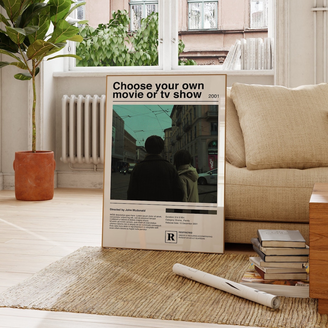 Custom Movie Poster, Choose Your Favorite Movie, Custom Film Posters ...