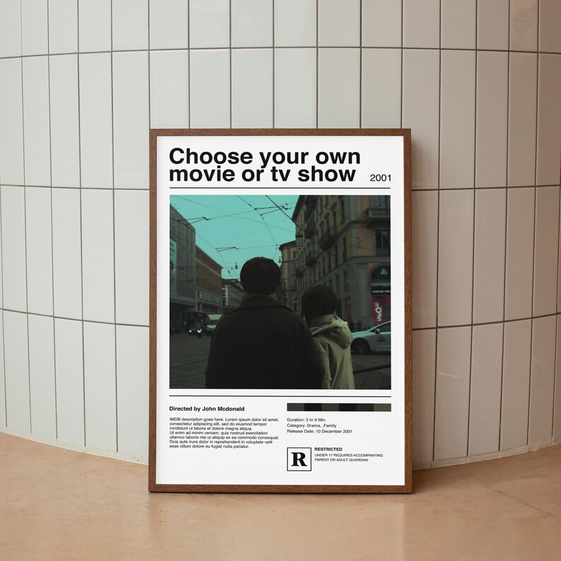 Custom Movie Poster, Choose Your Favorite Movie, Custom Film Posters ...