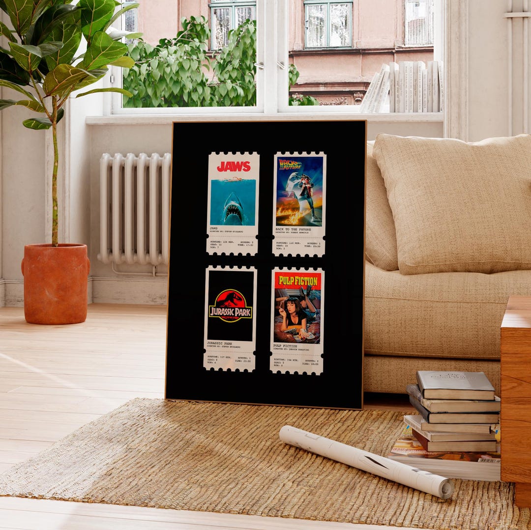 Custom Top 4 Favorite Movies Poster Print, Personalized Trendy Classic ...