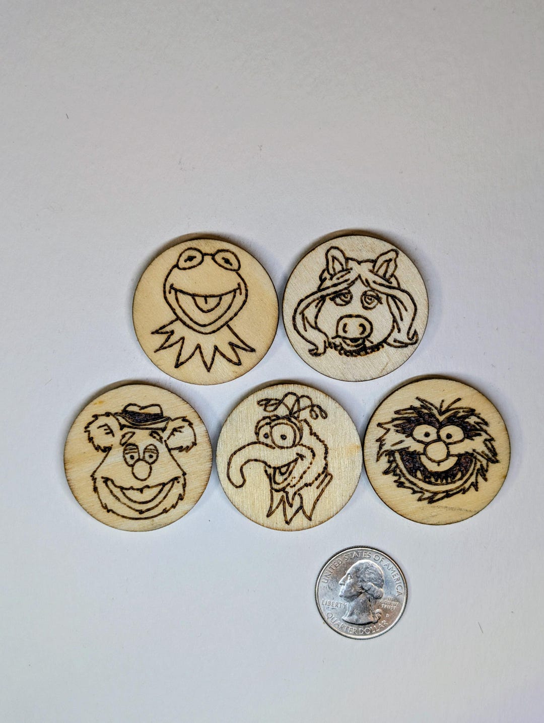 Muppets (5) Woodburnt Magnet Set - Etsy