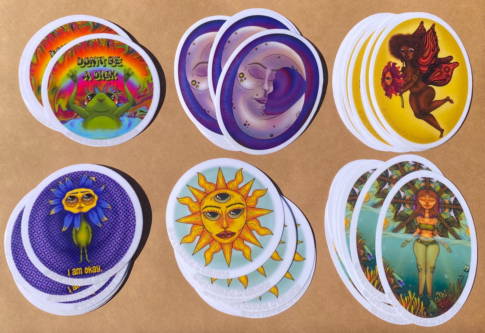 Grounding Earth Sticker Pack X6 - 6 Different High Quality, Waterproof ...