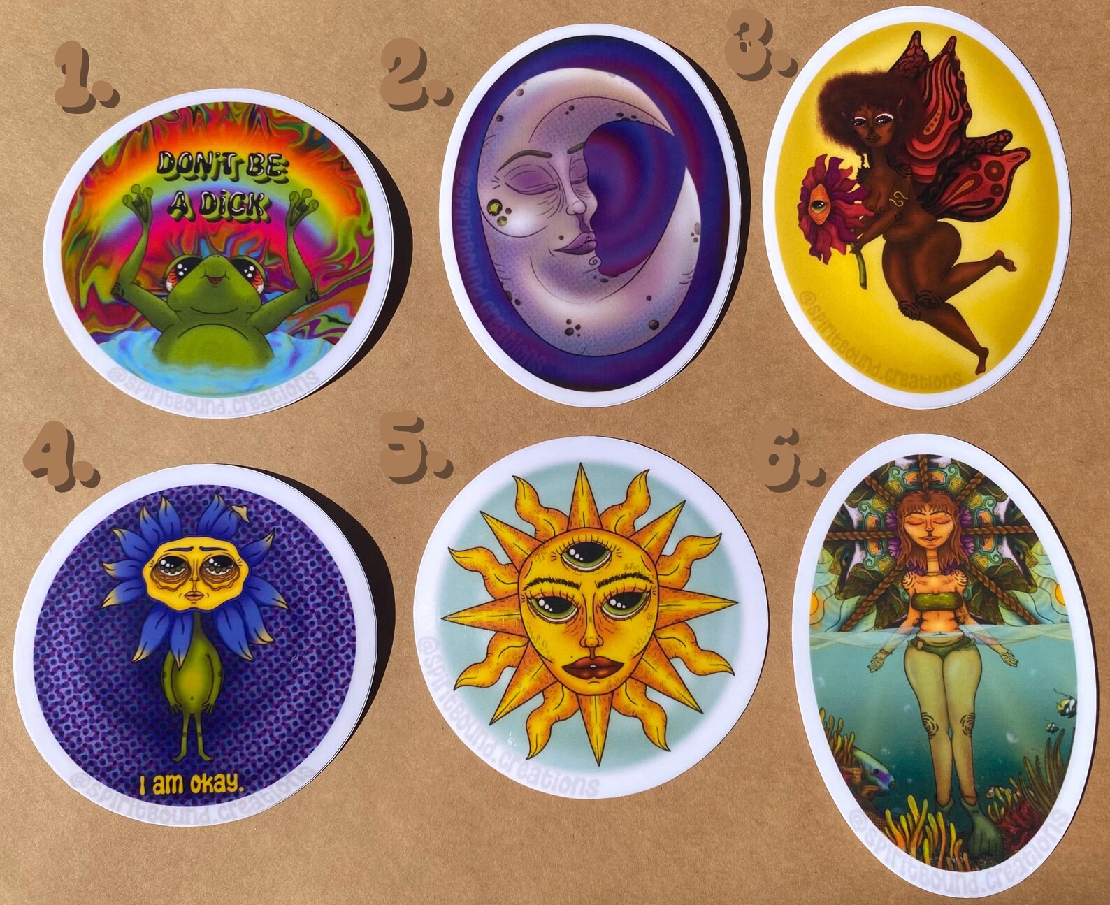 Grounding Earth Sticker Pack X6 - 6 Different High Quality, Waterproof ...