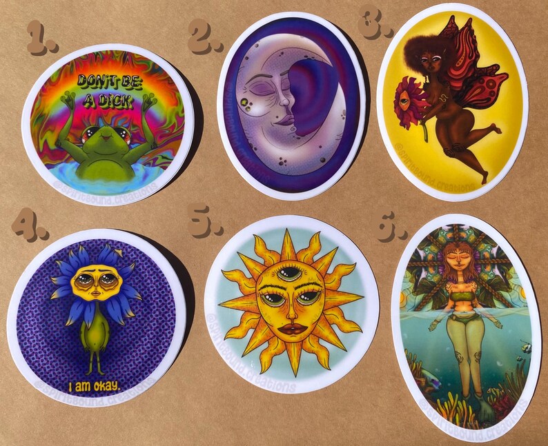 Grounding Earth Sticker Pack X6 - 6 Different High Quality, Waterproof ...