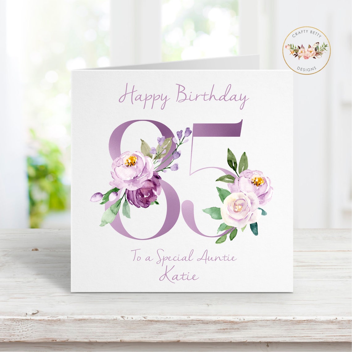 Happy 85th Birthday Card Personalised Card Personalised | Etsy