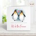 Personalised Anniversary Card, Penguin Anniversary Card, Husband ...
