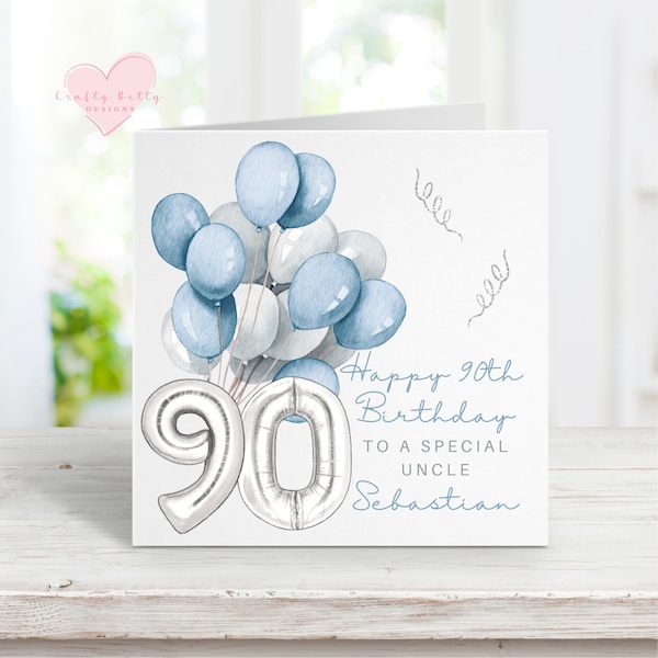 90th Birthday Card Dad - Etsy UK