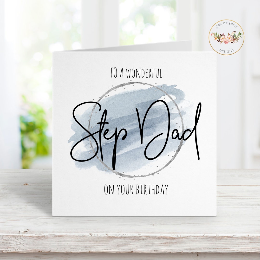 Step Dad Birthday Card | Birthday Card | Step Dad Card | Card for My ...