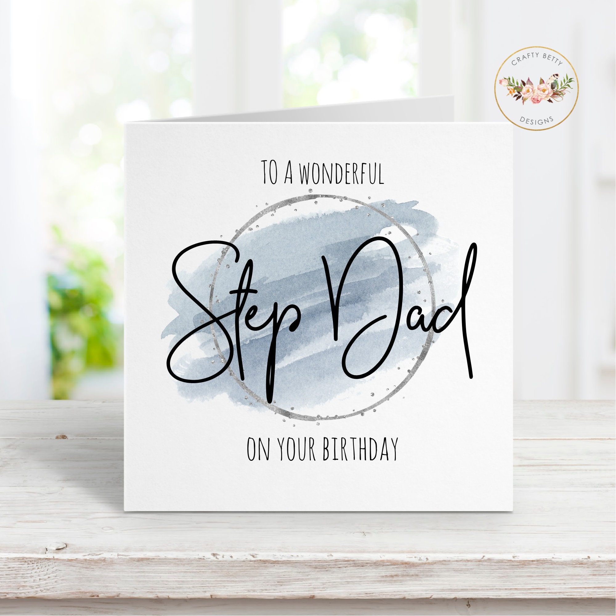 Step Dad Birthday Card Birthday Card Step Dad Card Card - Etsy