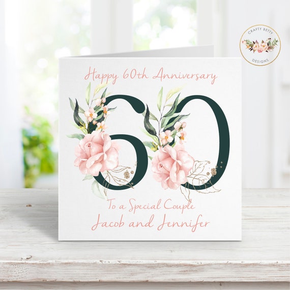 60th Anniversary Colors And Flowers