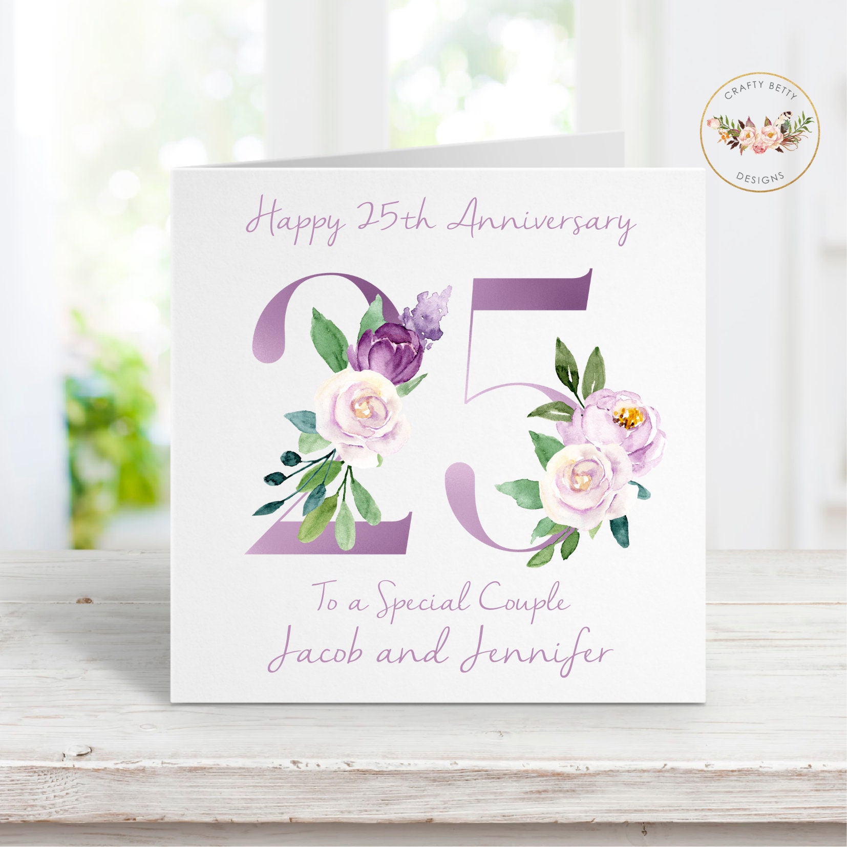 Happy 25th Anniversary Cards