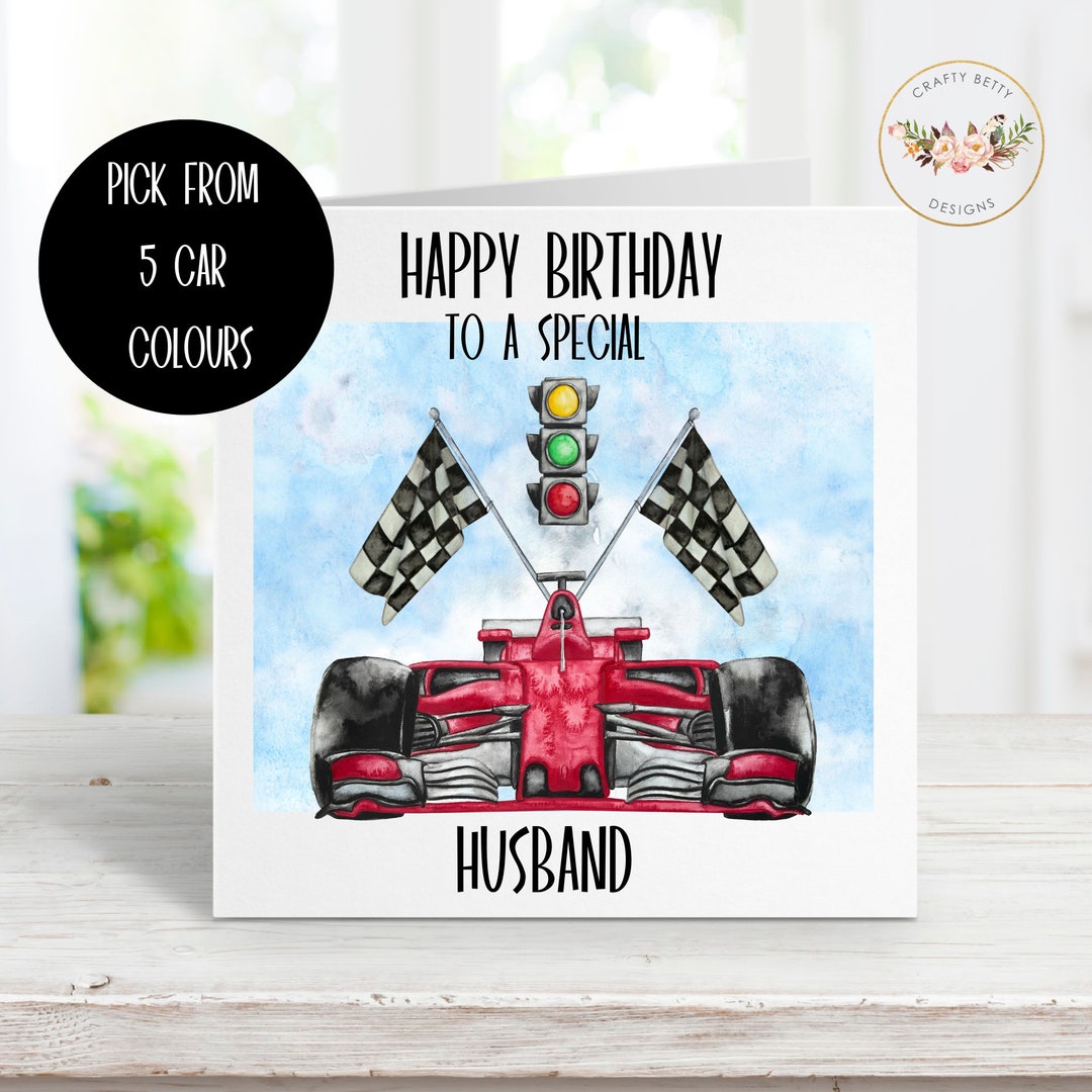 Husband F1 Grand Prix Birthday Card, F1 Grand Prix Birthday Card ...