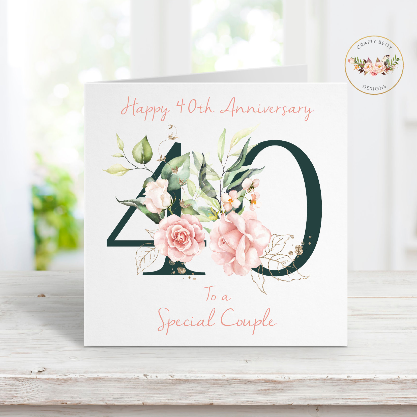 Happy 40th Anniversary Cards