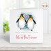 Personalised Anniversary Card, Penguin Anniversary Card, Husband ...