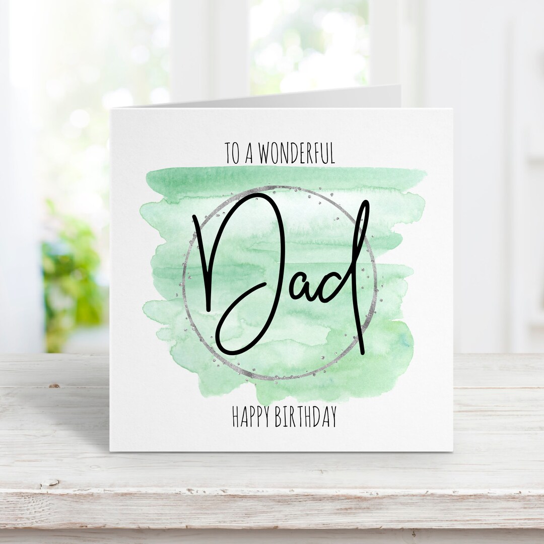 Dad Birthday Card Birthday Card Dad Card Card for My Dad - Etsy