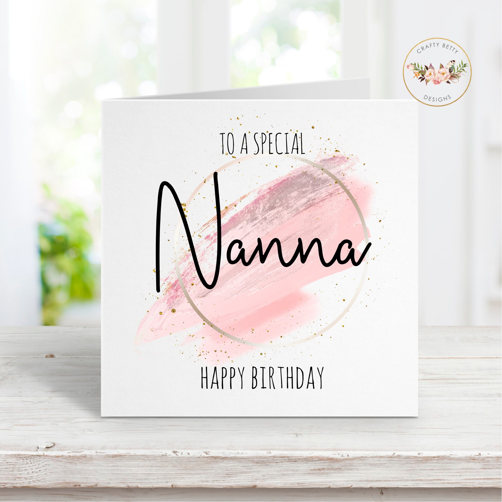 Nanna Birthday Card Birthday Card Card to My Nanna Nanna - Etsy