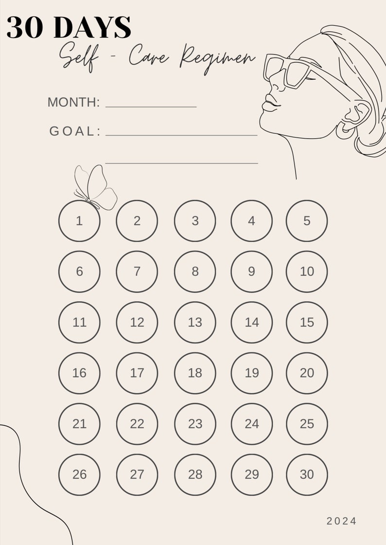 30 Day Self - Care Challenge - Etsy