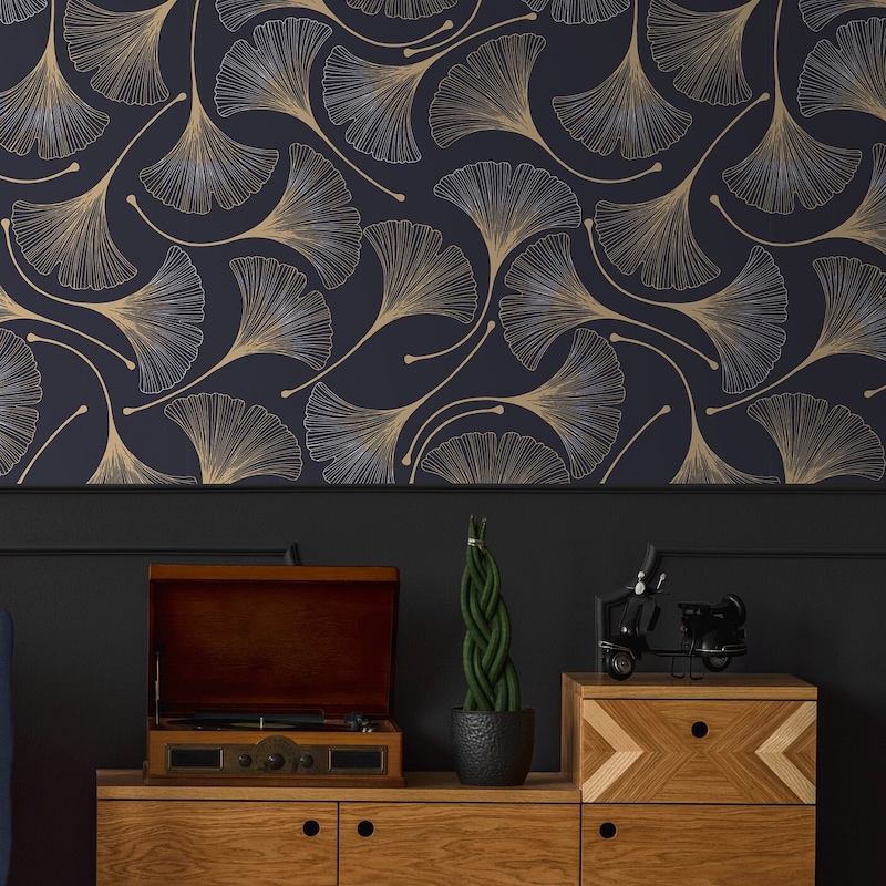 Gold Removable Wallpaper - Etsy