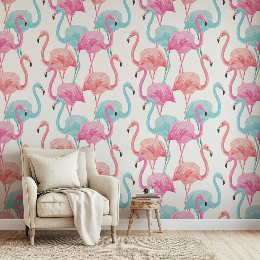Flamingo Peel And Stick Wallpaper
