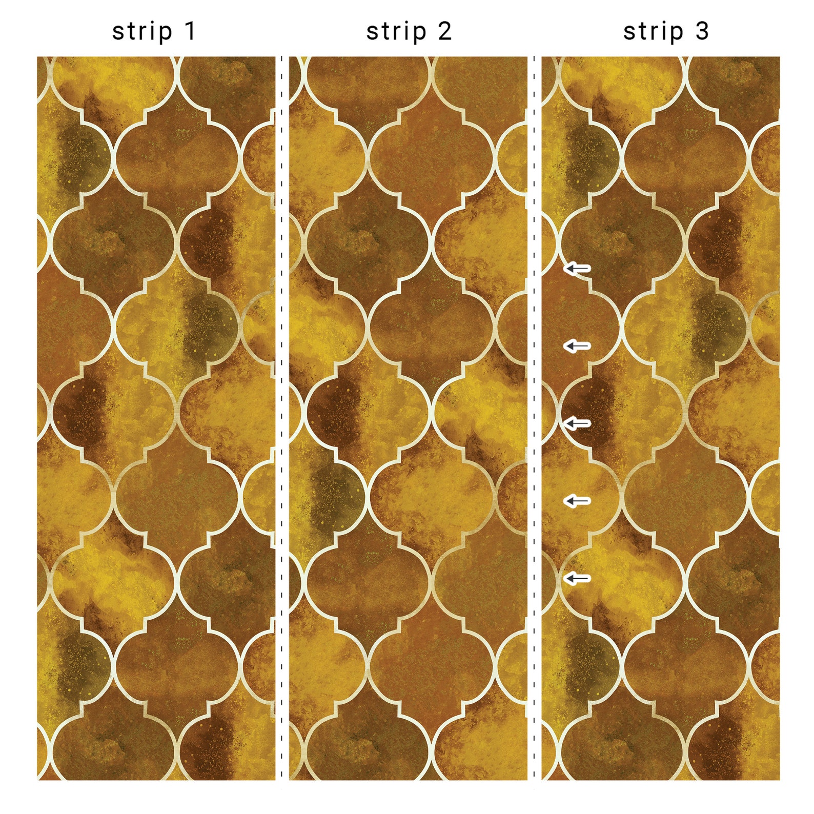 Yellow Moroccan Pattern Wallpaper Self Adhesive Wallpaper - Etsy
