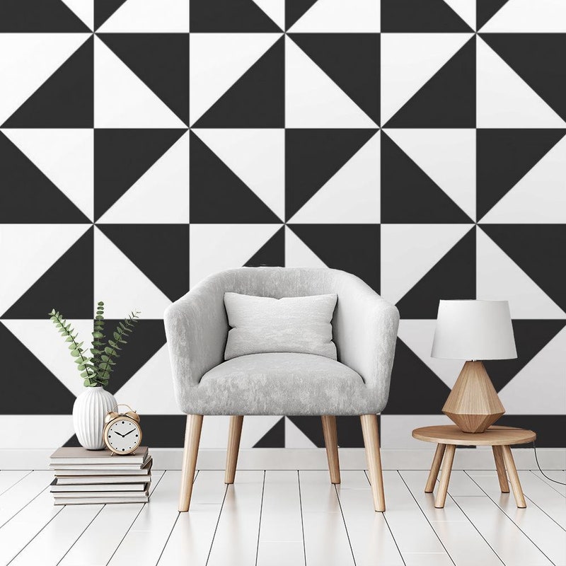 Triangle Wallpaper - Etsy