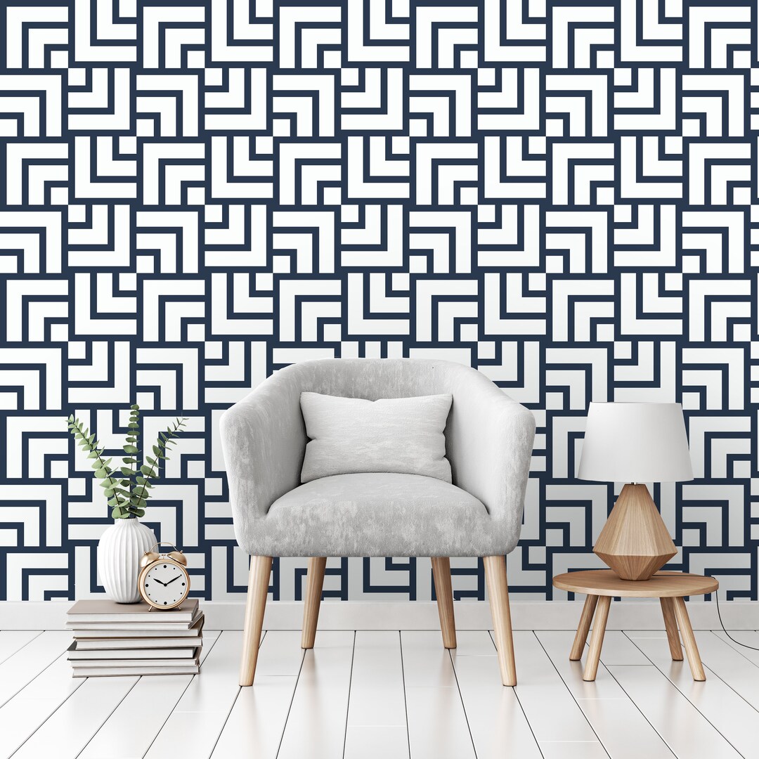 Black and White Cubes Wallpaper | Self Adhesive Wallpaper, Removable ...