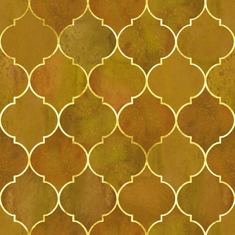 Yellow Moroccan Pattern Wallpaper Self Adhesive Wallpaper - Etsy