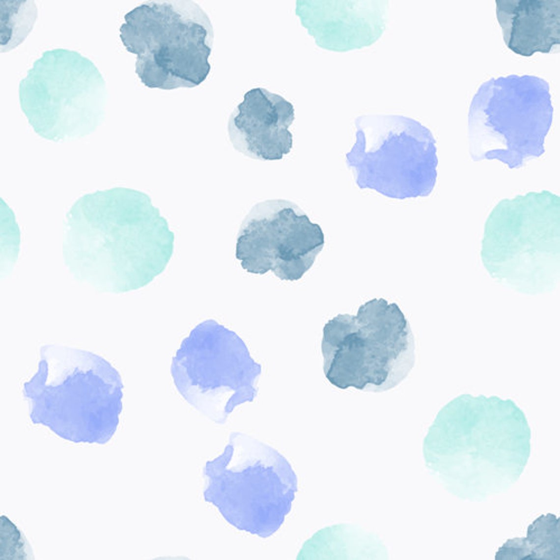 Blue Watercolor Dots Wallpaper Self Adhesive Wallpaper - Etsy