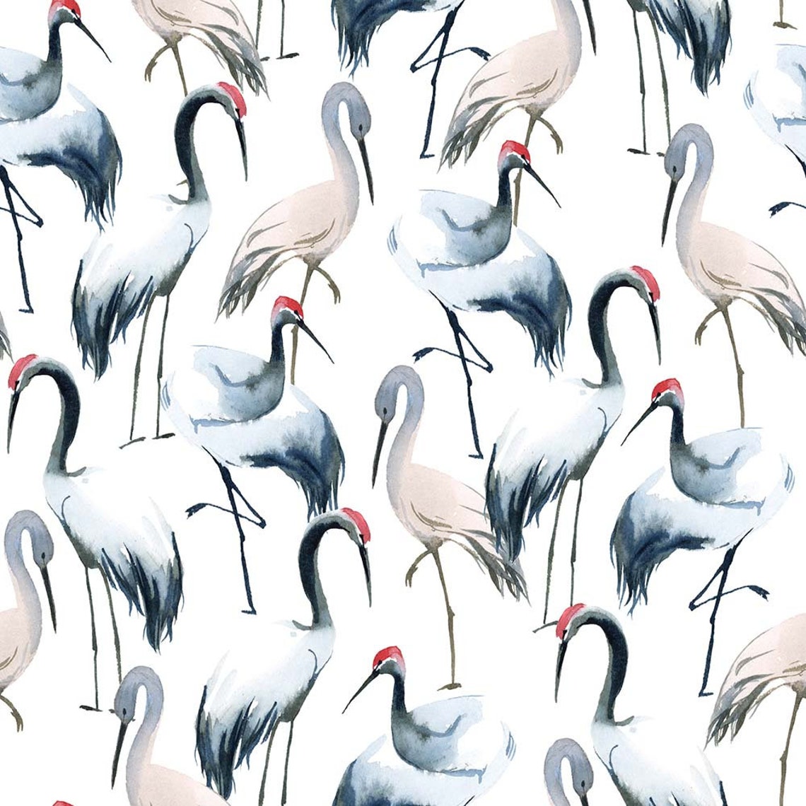 Blue Storks Wallpaper Self Adhesive Wallpaper Removable - Etsy