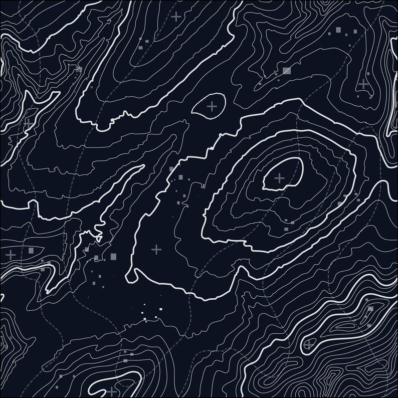 Custom Dark Topographic Wallpaper Dark Wall Mural Elegant - Etsy